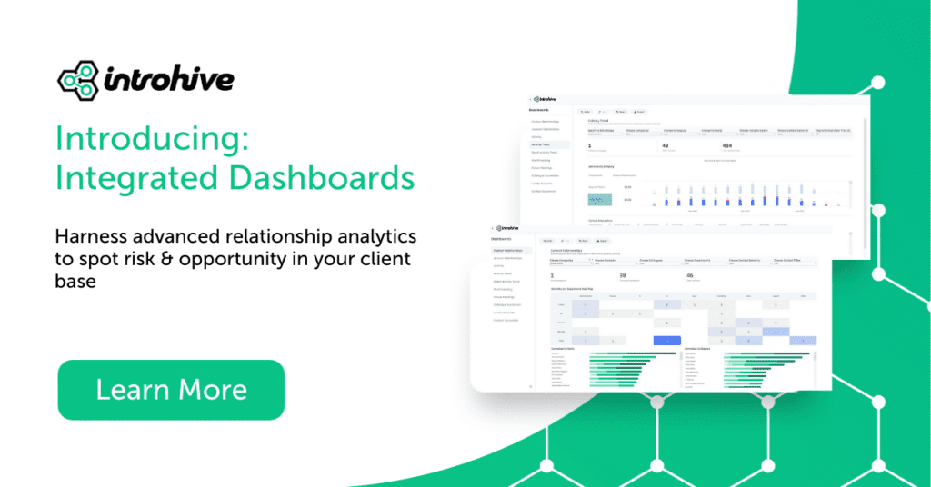 Introhive Integrated Customer Intelligence Dashboards