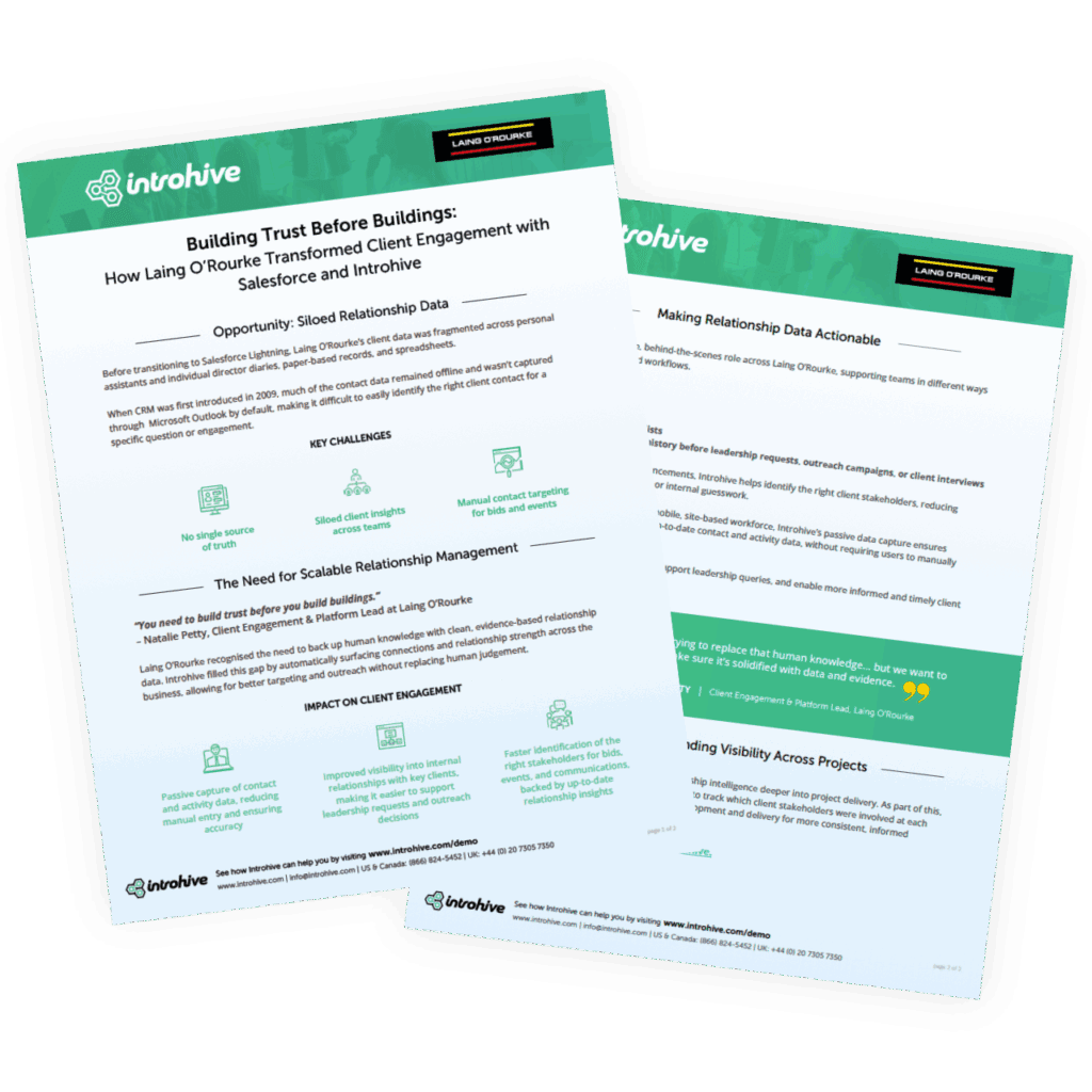 Laing O’Rourke Case Study: Building Trust with Salesforce & Introhive